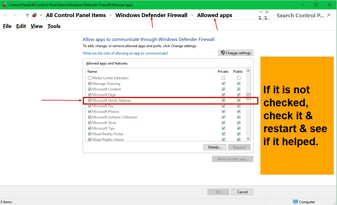 I dont have a microsoft family but microsoft family features is turned ...