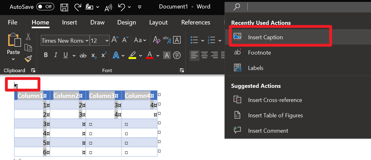 Captions disappear when updating Excel table in Word - Microsoft Q&A