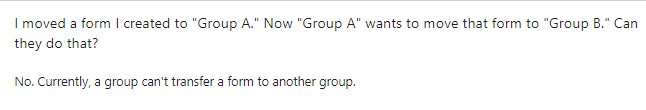 How to move Forms from one team to a different one? - Microsoft Q&A