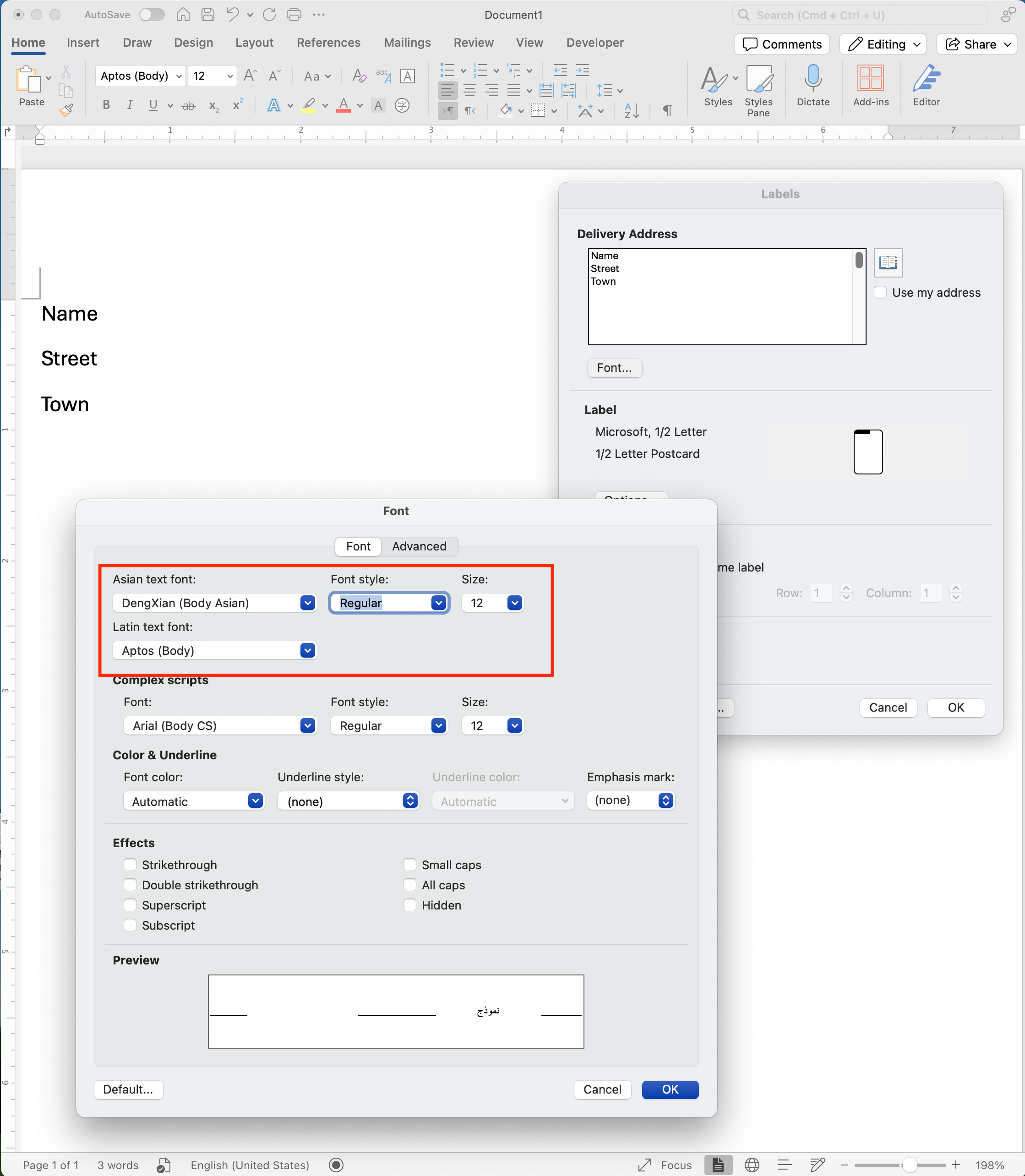 How to remove Asian font as part of default in Normal style? - Word for ...