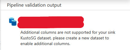 Additional columns not working for Kusto Dataset created via Bicep files, but working when ...
