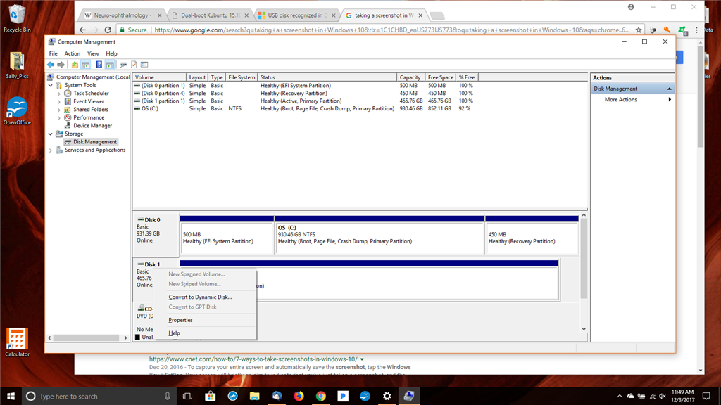 USB disk recognized in Disk Management, status is "Online," but does ...