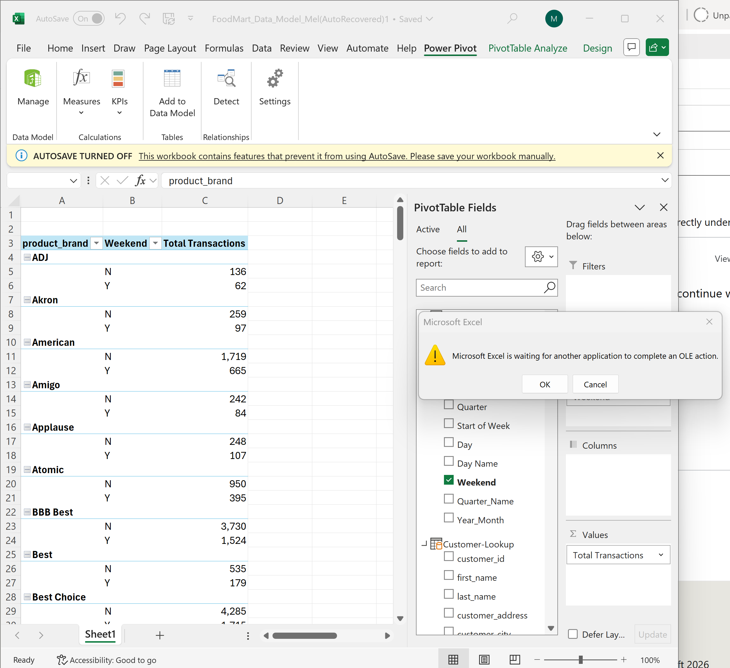 How to fix excel error "Microsoft Excel is waiting for another application to complete an OLA ...
