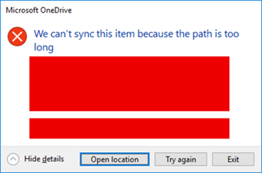 OneDrive LongPath Folder Error Issue - Windows 11 Pro - Microsoft Q&A