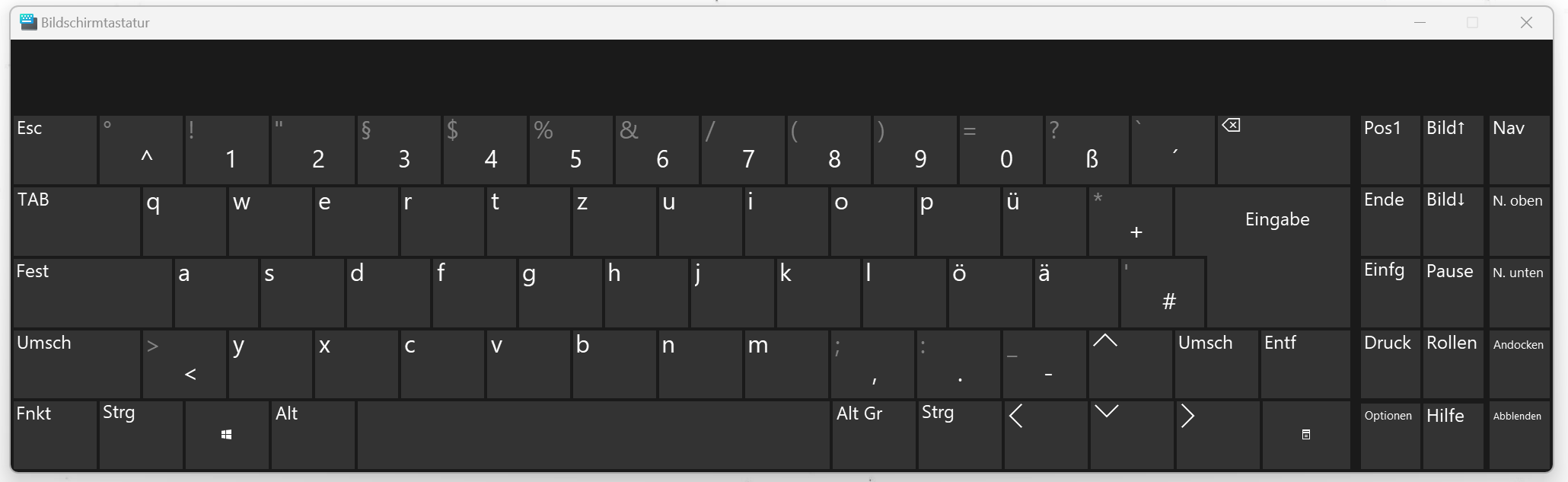 The "hashtag" button on my Austrian / German keyboard settings doesn't ...