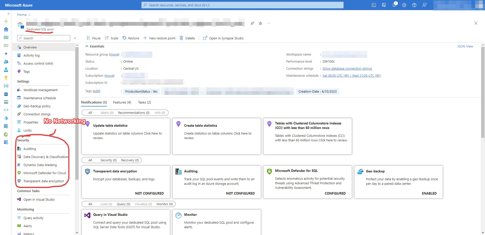 Ip Restrict Azure Synapse Dedicated Sql Pool But Not Workspace 2583