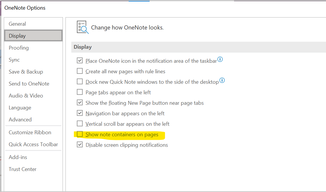 OneNote - page margins and positions - Microsoft Q&A