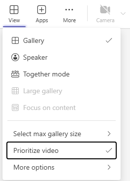 Hide Non-Video Participants in Gallery View - Microsoft Q&A