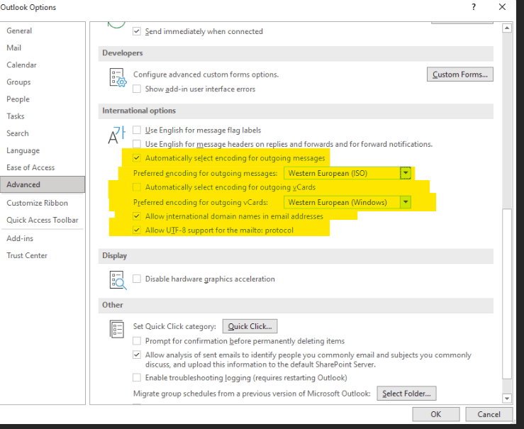 Text in my email drafts/forwards/new mails suddenly become gibberish ...