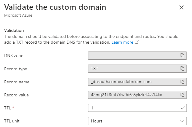 Google Domain to Azure Front Door Domain. - Microsoft Q&A