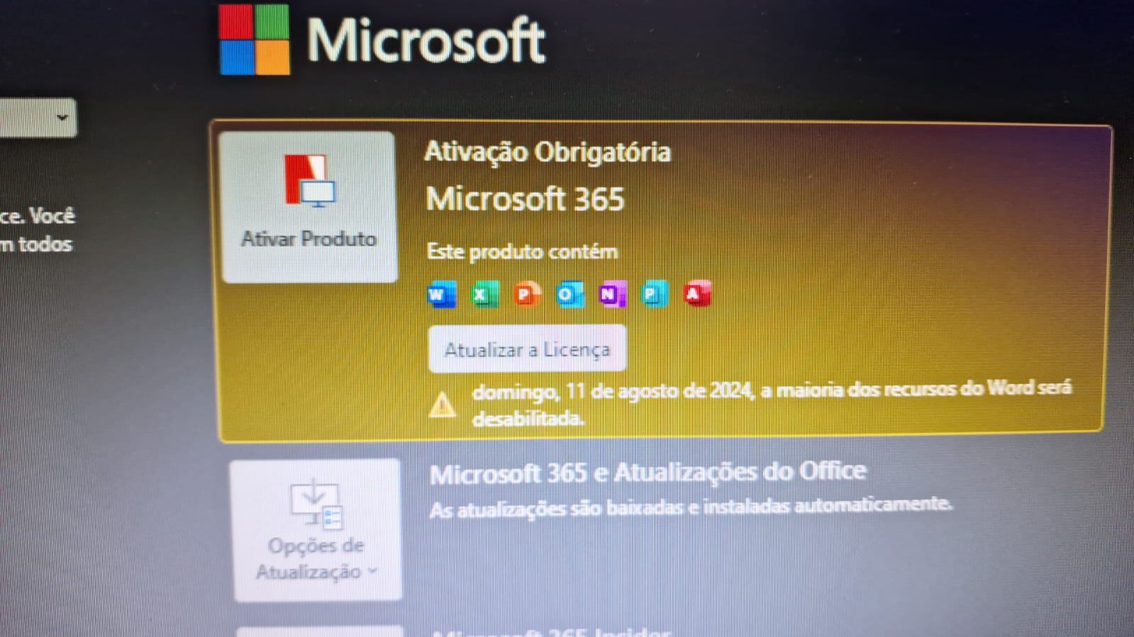365 Family com erro 7q6ca - Microsoft Q&A