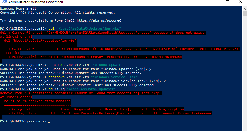 Window Script Host Error 80070002 - Microsoft Q&A
