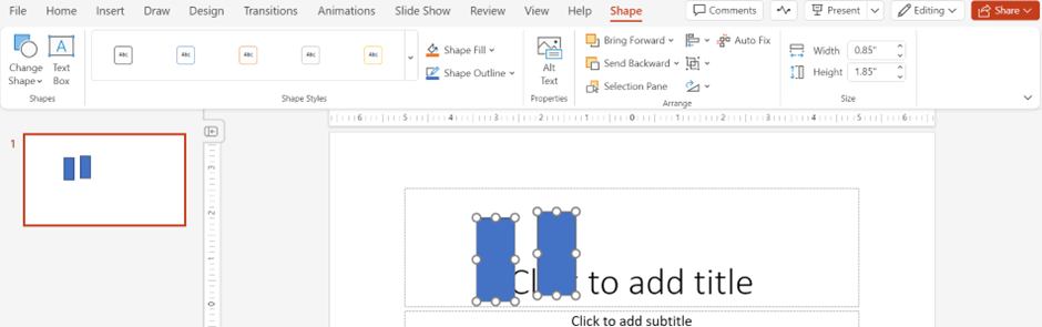 Why can't I find the merge shapes button in Miscosoft 365 powerpoint ...