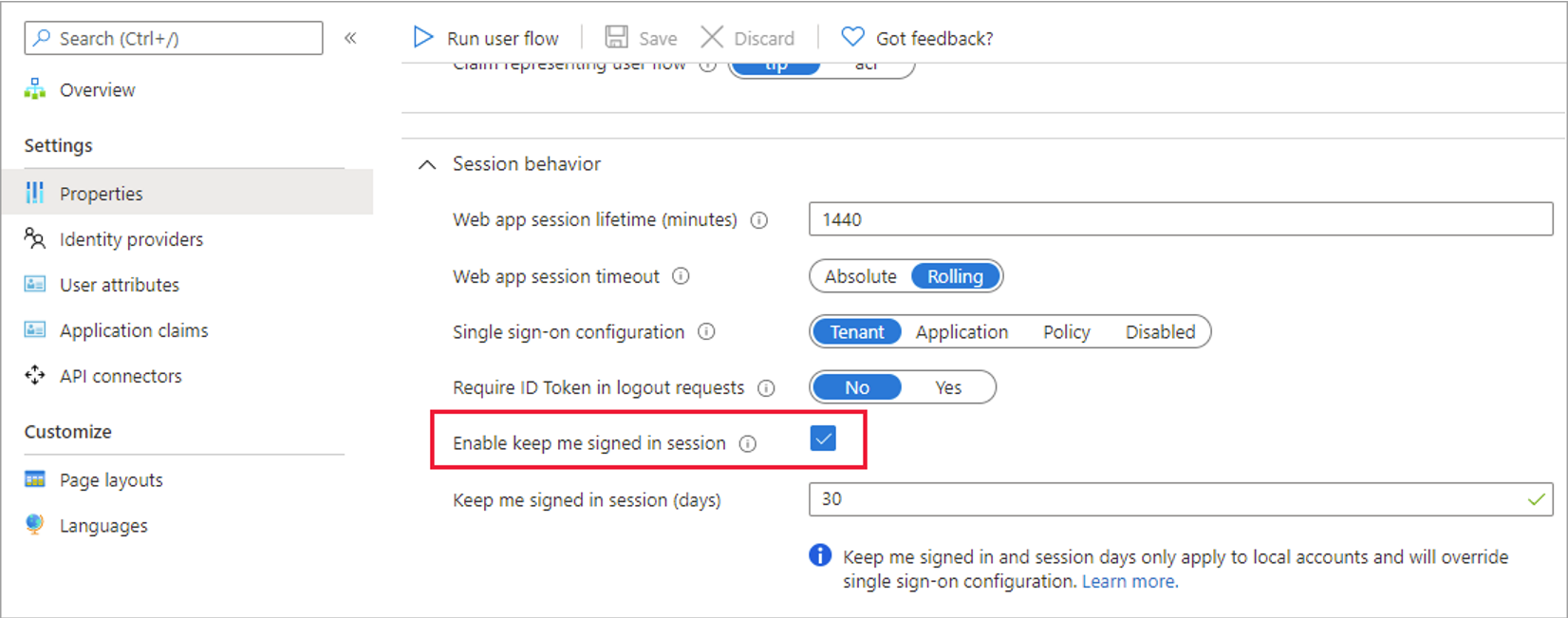 Azure AD B2C session cookie is not invalidated on logout - Microsoft Q&A