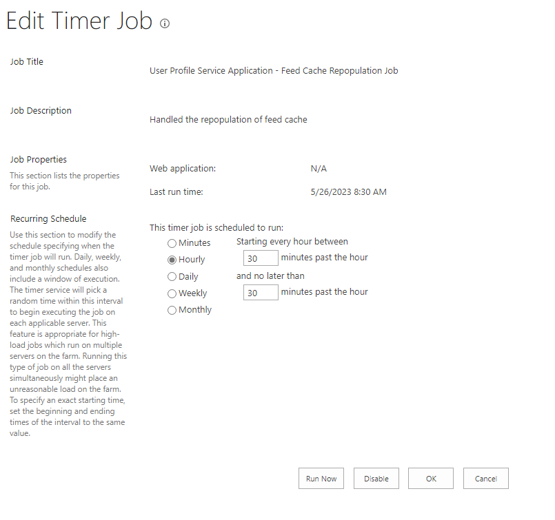 Timer Job failed? - Microsoft Q&A