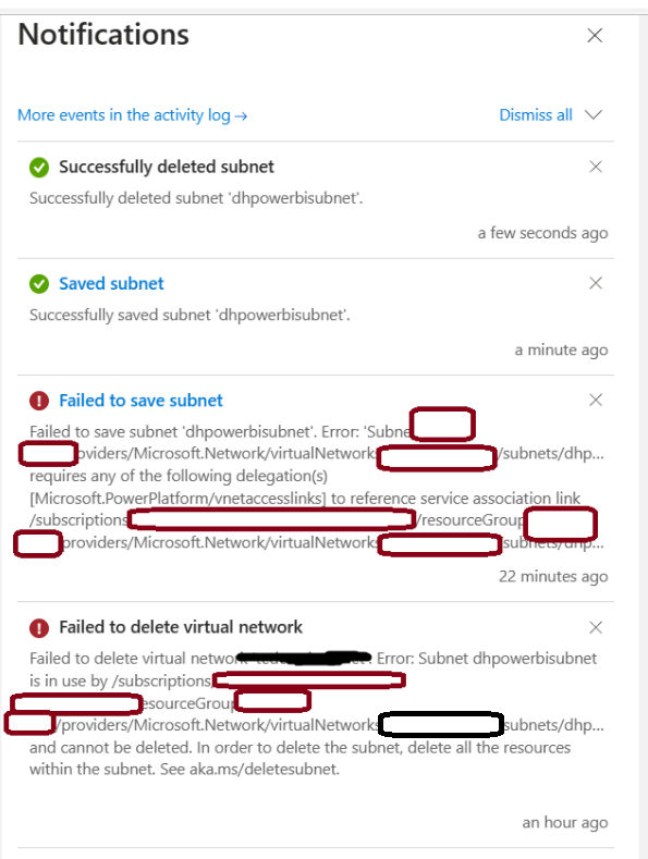 Cannot Delete Subnet Delegated To Microsoftpowerplatformvnetaccesslinks Microsoft Qanda