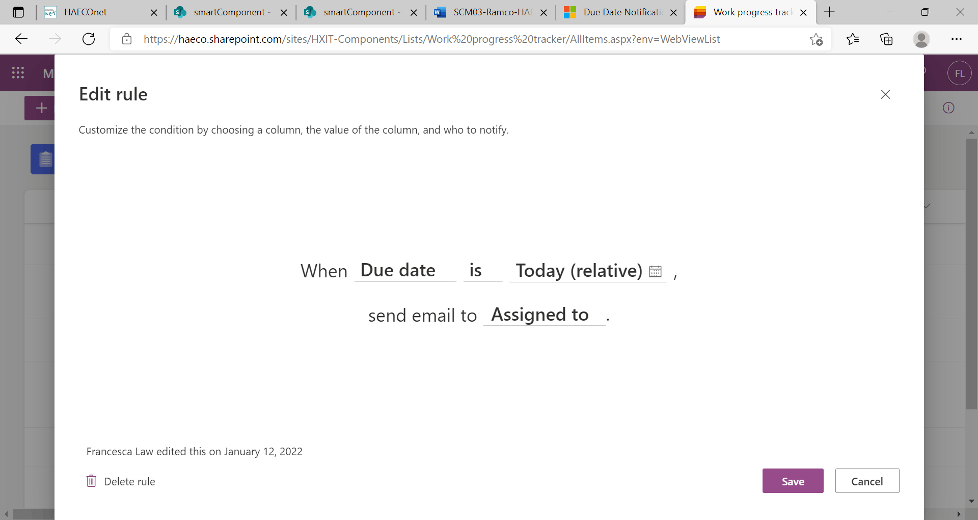 Due Date Notification in Microsoft Lists - Microsoft Q&A