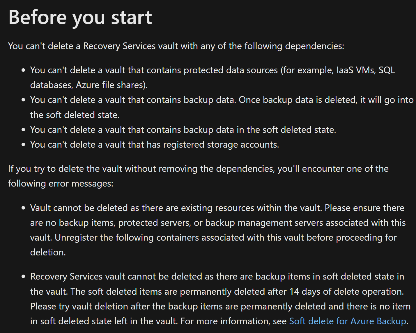 Remove recovery service vault completely from azure vm using PowerShell ...