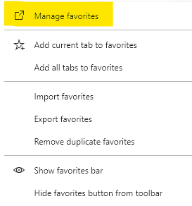 Sort favorites in Microsoft Edge - Microsoft Q&A