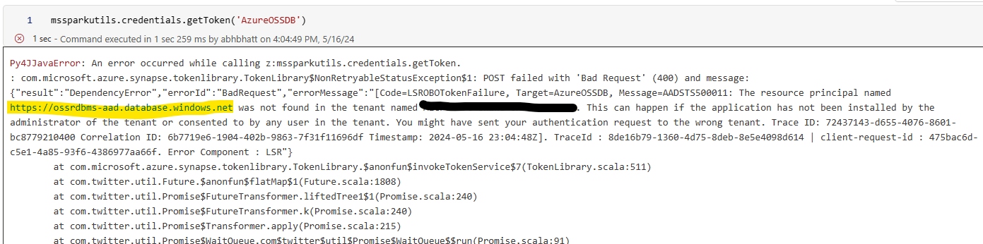 How to pass the correct audience when calling mssparkutils.credentials.getToken on Azure China ...