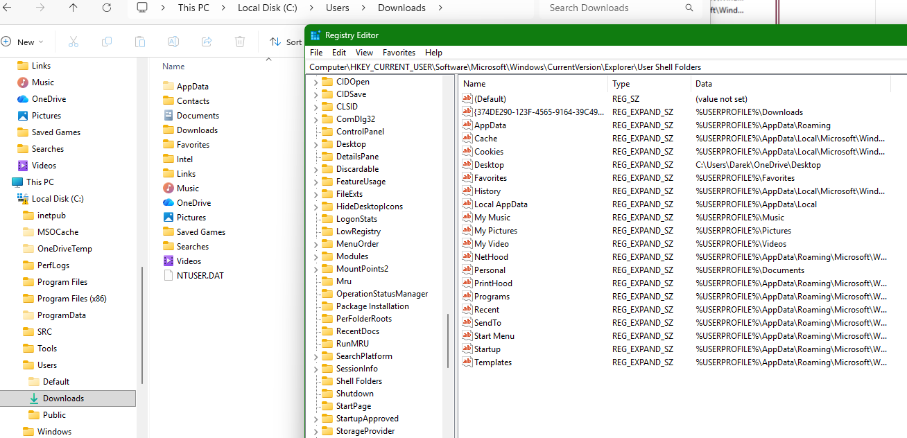 Unable to change my default DOWNLOAD folder - Microsoft Q&A