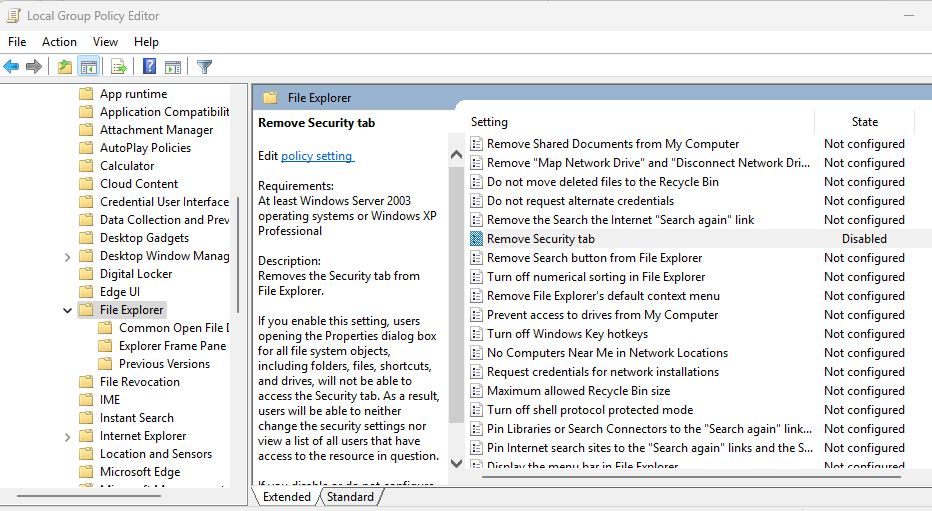 Windows 11 security tab is missing on network drive file properties ...