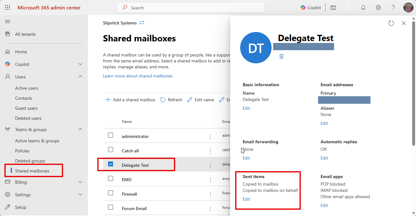 shared email not saved in sent folder - Microsoft Q&A