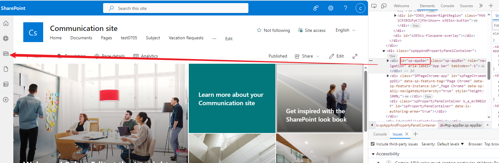 How to hide the left app navigation bar in sharepoint using PowerShell ? - Microsoft Q&A