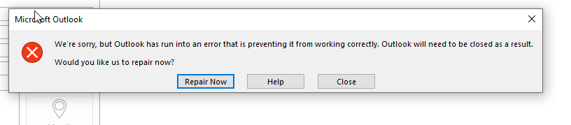 Error message keeps appearing in Word and Excel - Microsoft Q&A