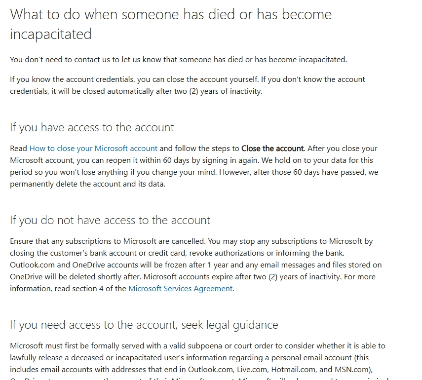 How to cancel subscription of someone who died and we don't have his ...