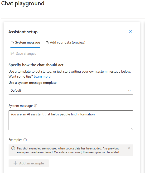Unable to chat in the playground after importing custom data in Azure ... Unable to chat in the playground after importing custom data in Azure ...