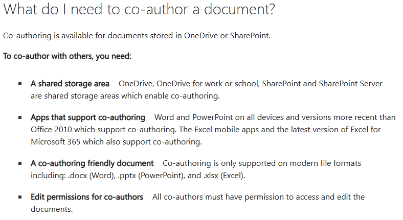 How to enable Co-Authoring in SharePoint folder/file? - Microsoft Q&A