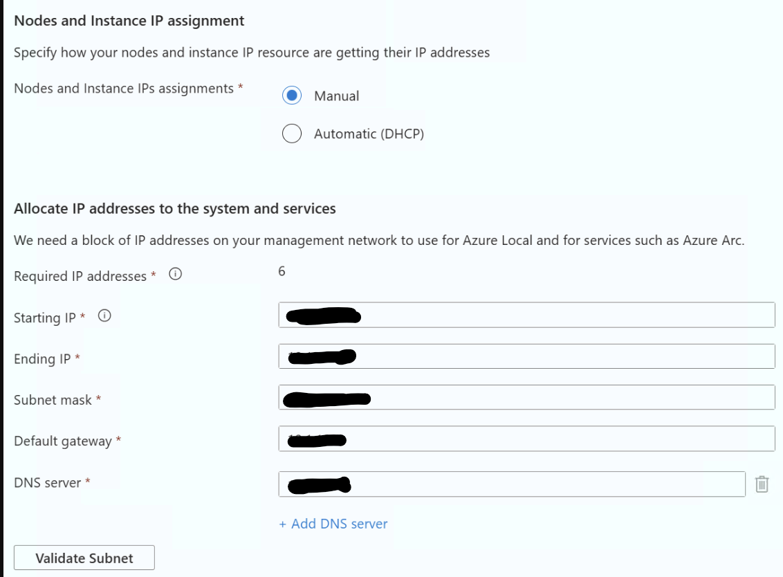 Deploy Azure Local on Networking - Microsoft Q&A