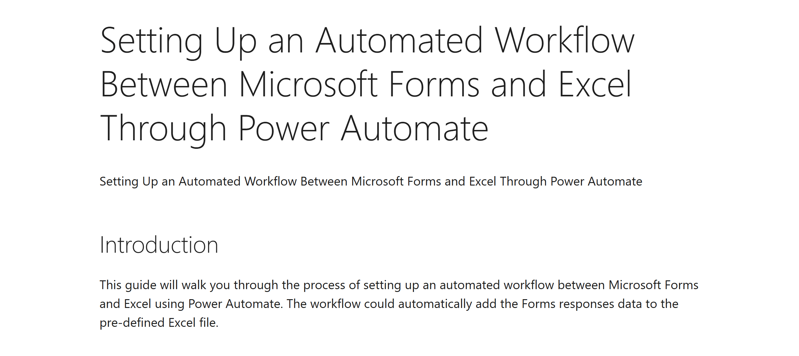 How to sync the Excel connected to a Forms without opening it to use it ...