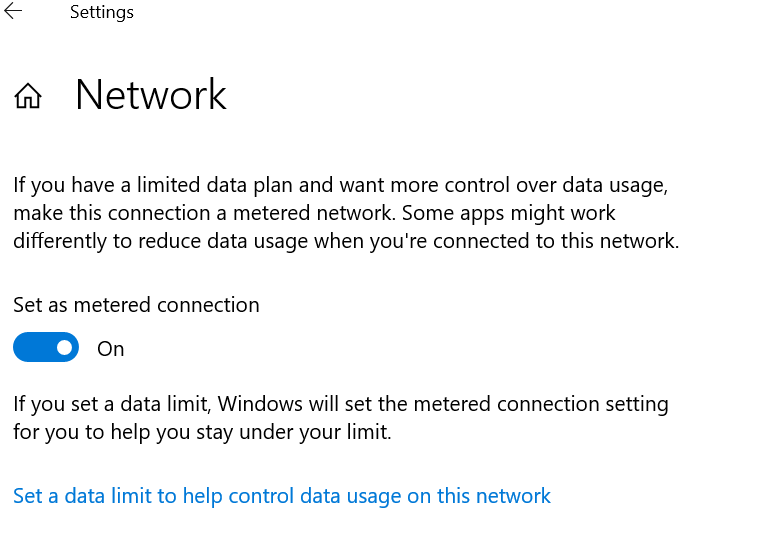 Windows Server 2022 Metered Connection - Microsoft Q&A