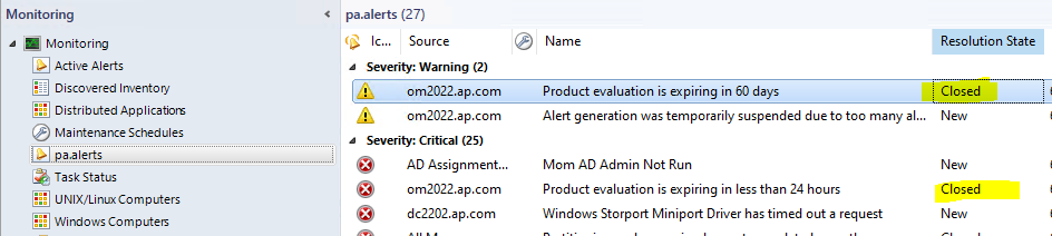 SCOM 2019 Unit monitor, static double threshold monitor not alerting ...