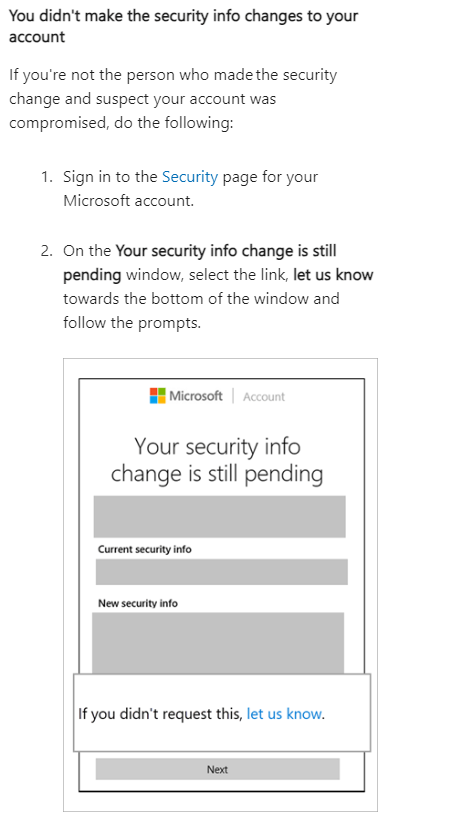 My security Info is still pending - Microsoft Q&A