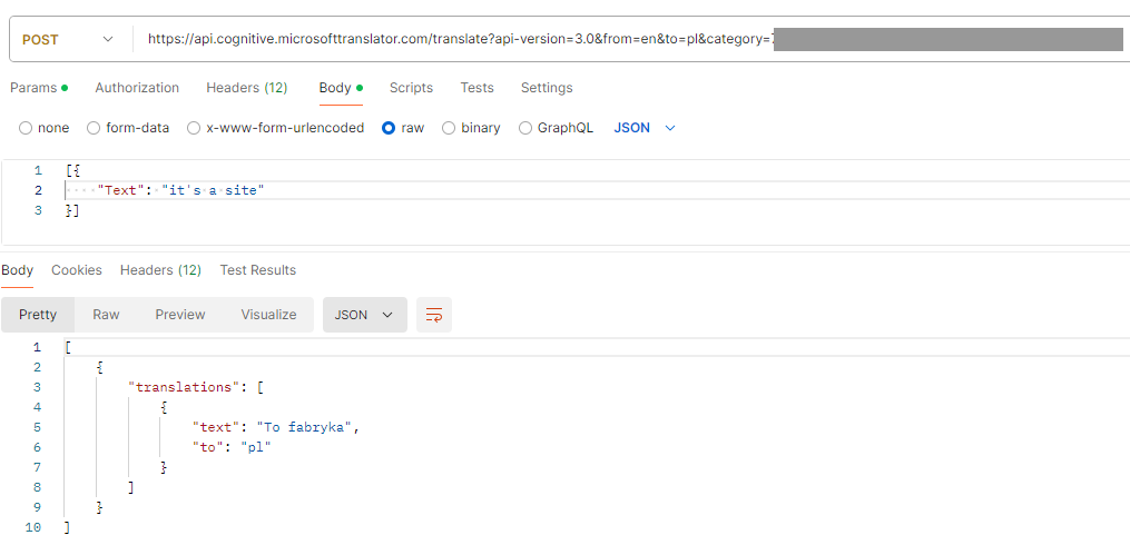 Azure Translator - Why specific word from Phrase dictionary is ignored ...