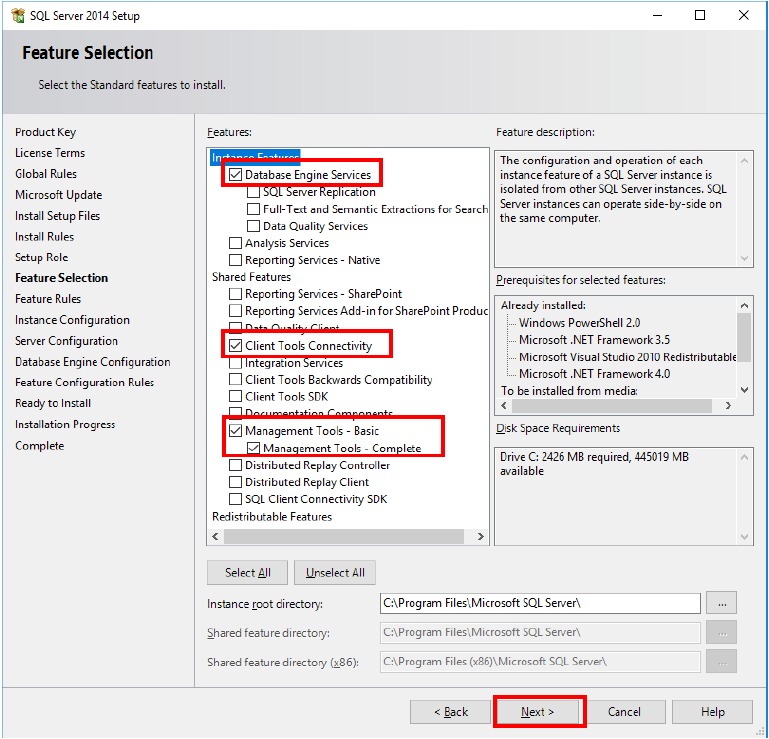 SQL Server2022の共有機能にClient Tool Connectivityを追加するにはどうすればいいでしょうか ...