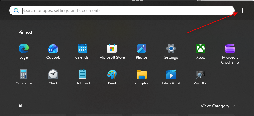 option to turn off show mobile device in start is missing - Microsoft Q&A