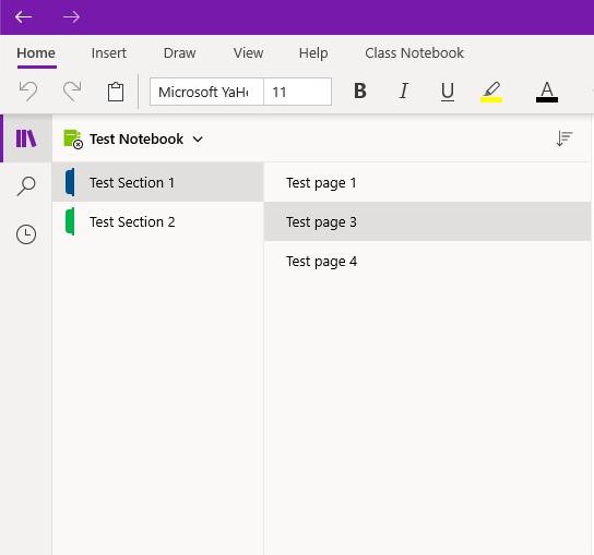 OneNote - How do I move Sections and Pages to the left panel ...