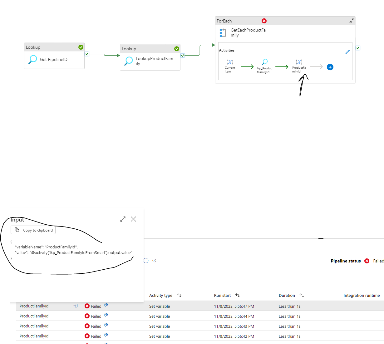 Look up values using in next lookup - Microsoft Q&A