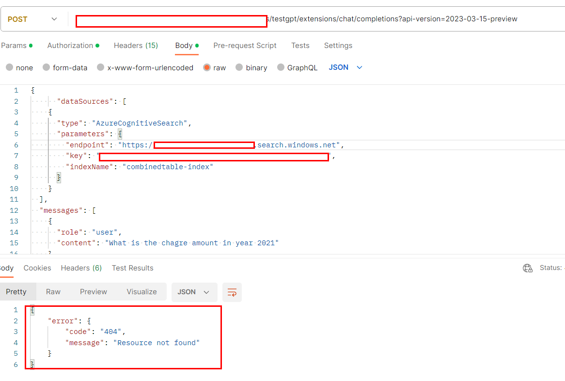 How can I access my attached data from API of azure open AI deployed ...