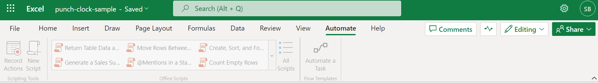 Unable To Create Office Scripts In Power Automate Microsoft Qanda