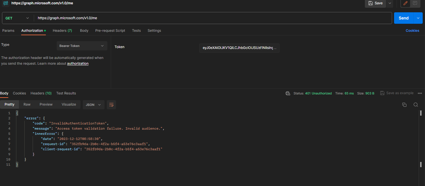 Accessing other app registries with an Azure Access Token - Microsoft Q&A
