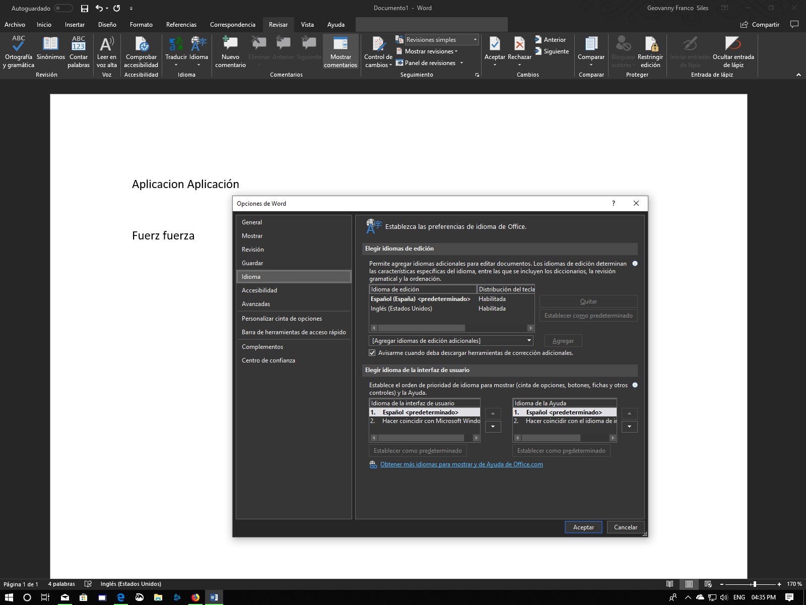 Windows 10 ≡ Activar el corrector de ortografía. - Microsoft Q&A