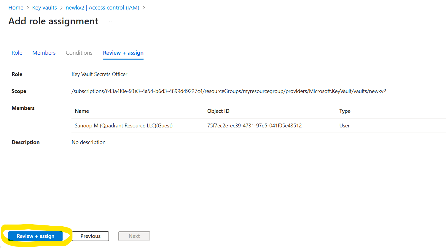 can't add secrets to vault - Microsoft Q&A