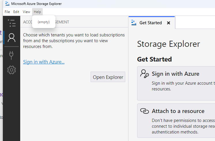 Unable to Sign In to Azure via Azure Storage Explorer - Microsoft Q&A