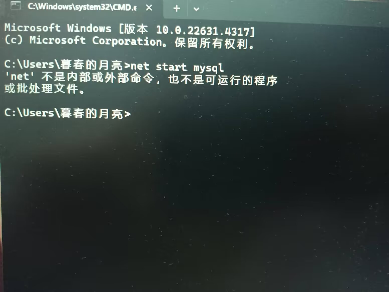 The command cannot be executed on the terminal - Microsoft Q&A