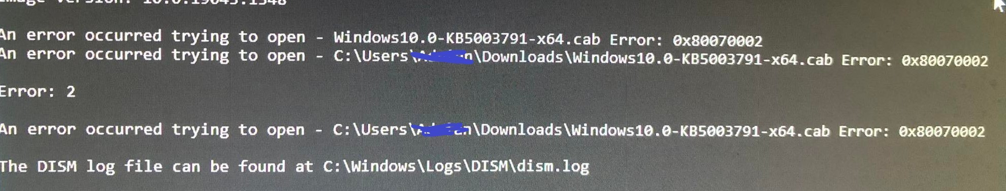 Windows 10 21h2 problem - Microsoft Q&A